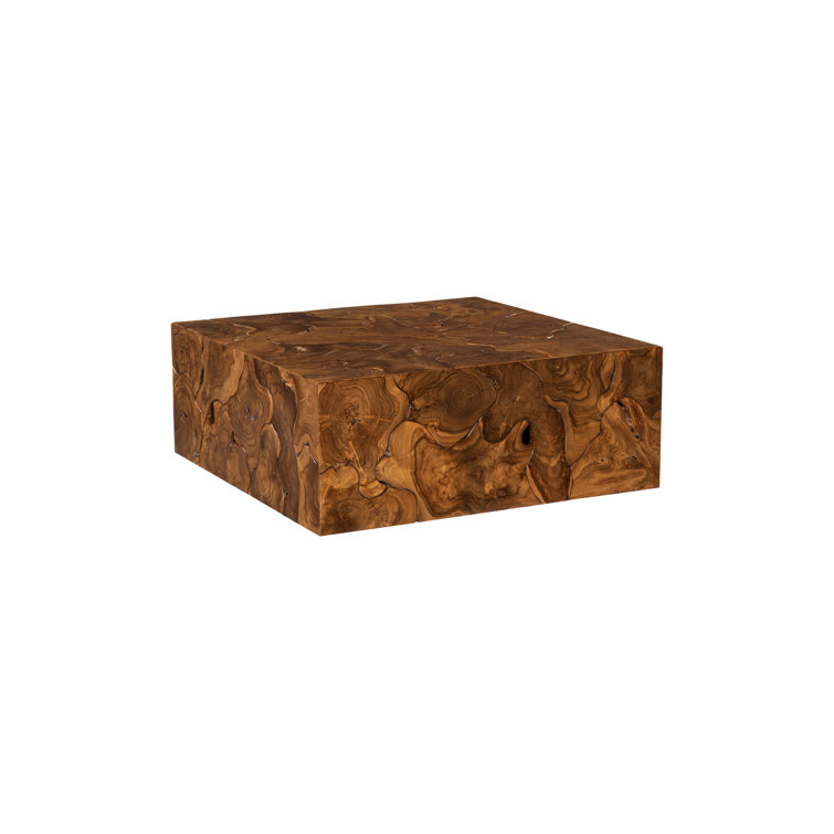 Phillips Collection Teak Slice Coffee Table Square